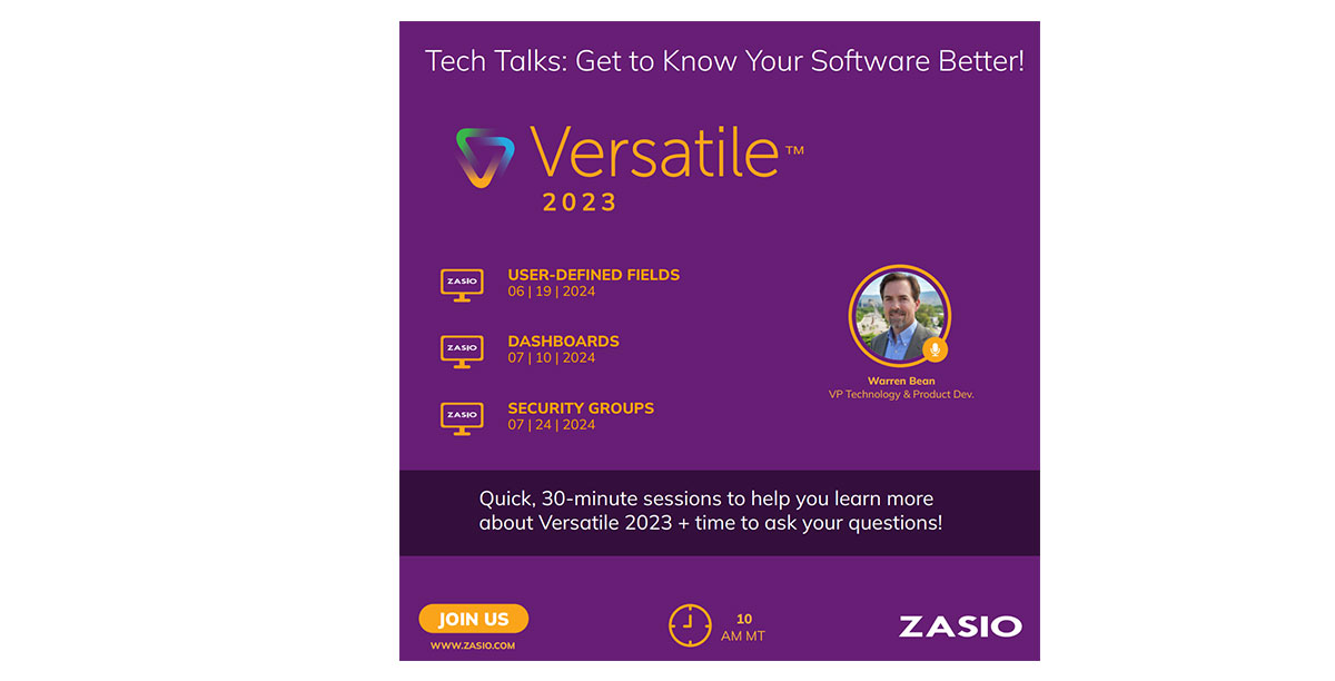 Tech Talks: Get to Know Versatile 2023 Better! - Zasio