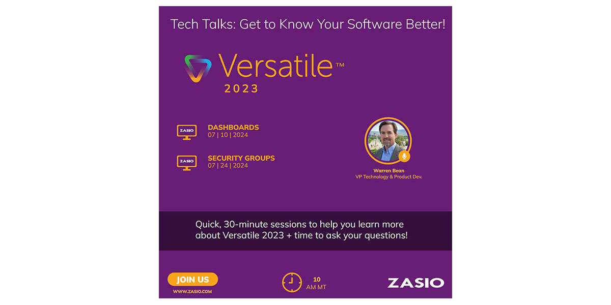 Tech Talks: Get to Know Versatile 2023 Better! - Zasio