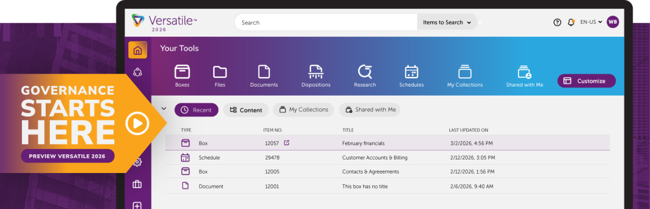 Records Management & Information Governance Solutions